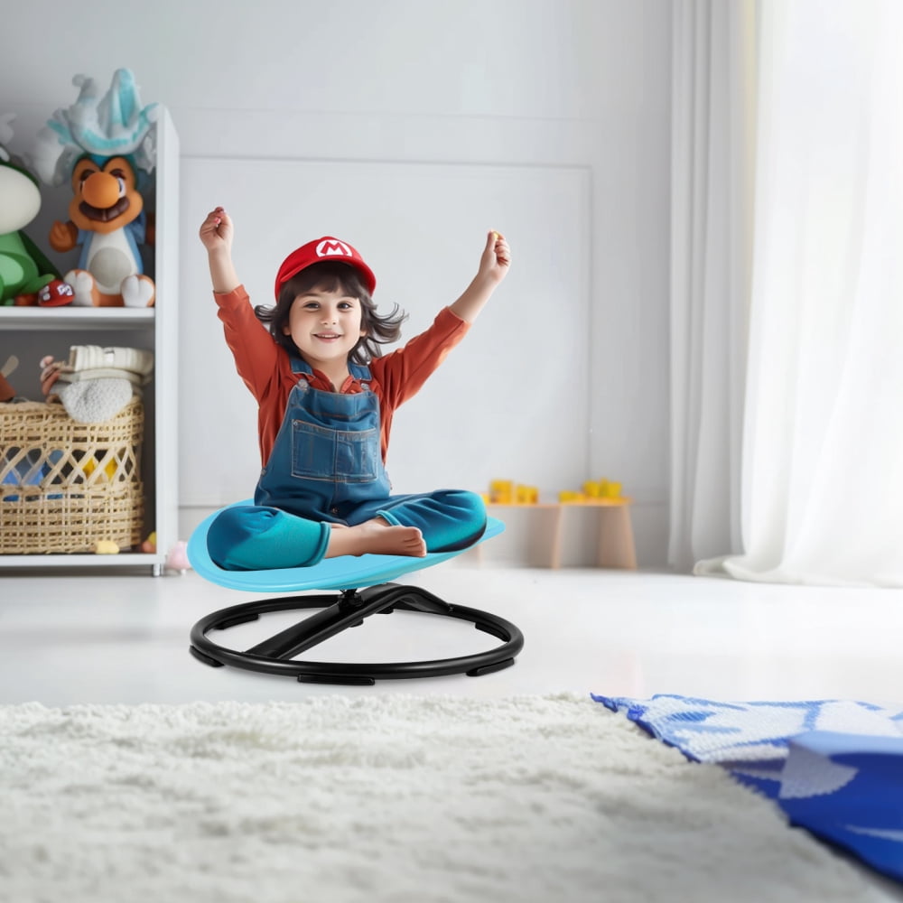 Kids Sit and Spin Toy, Sensory Swivel Chair for Autism Support, Non-Tip ...