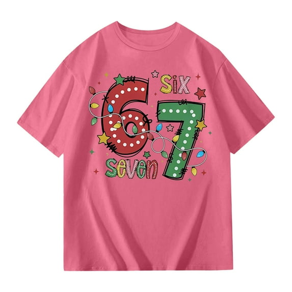 Kids Six Seven Tshirts Ice Cream Drip Cool Colorful Lanterns Print 67 ...