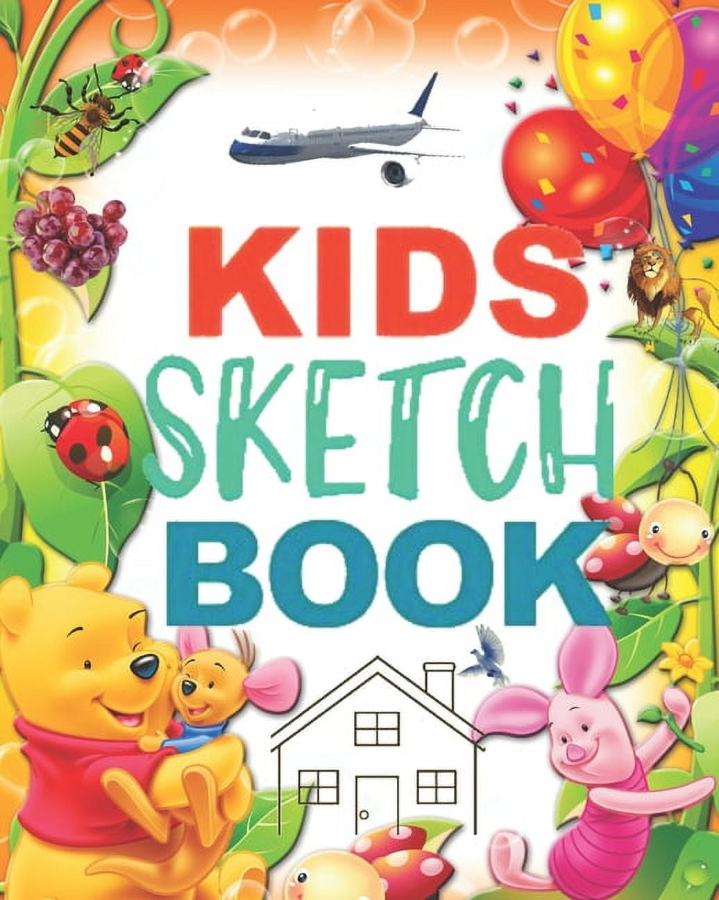 Kids Sketch Book: 8" X 10" a Kids Sketch Book with English Alphabets ...