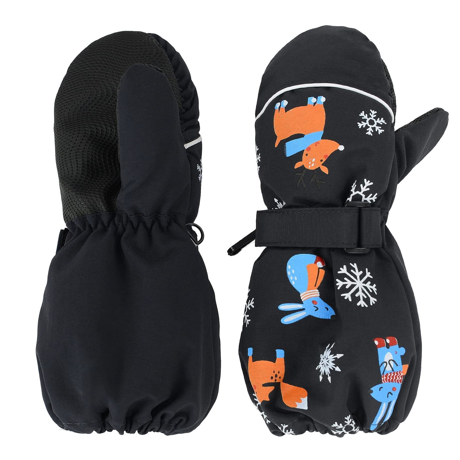 Kids Ski Gloves Toddler Warm Winter Mittens Waterproof Toddler Snow ...