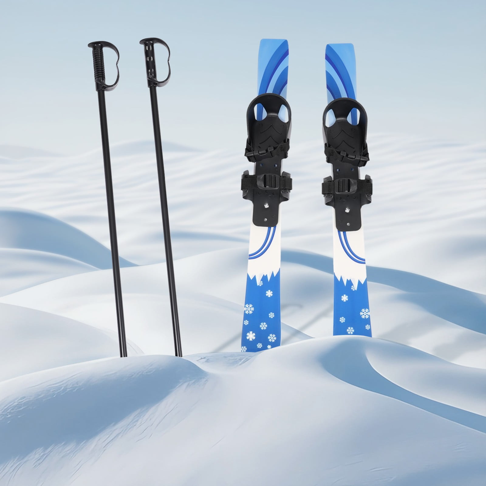 Ski Set, Kids Skis and Poles, Kids Beginner Snow Skis 2-8 Years Old Max ...