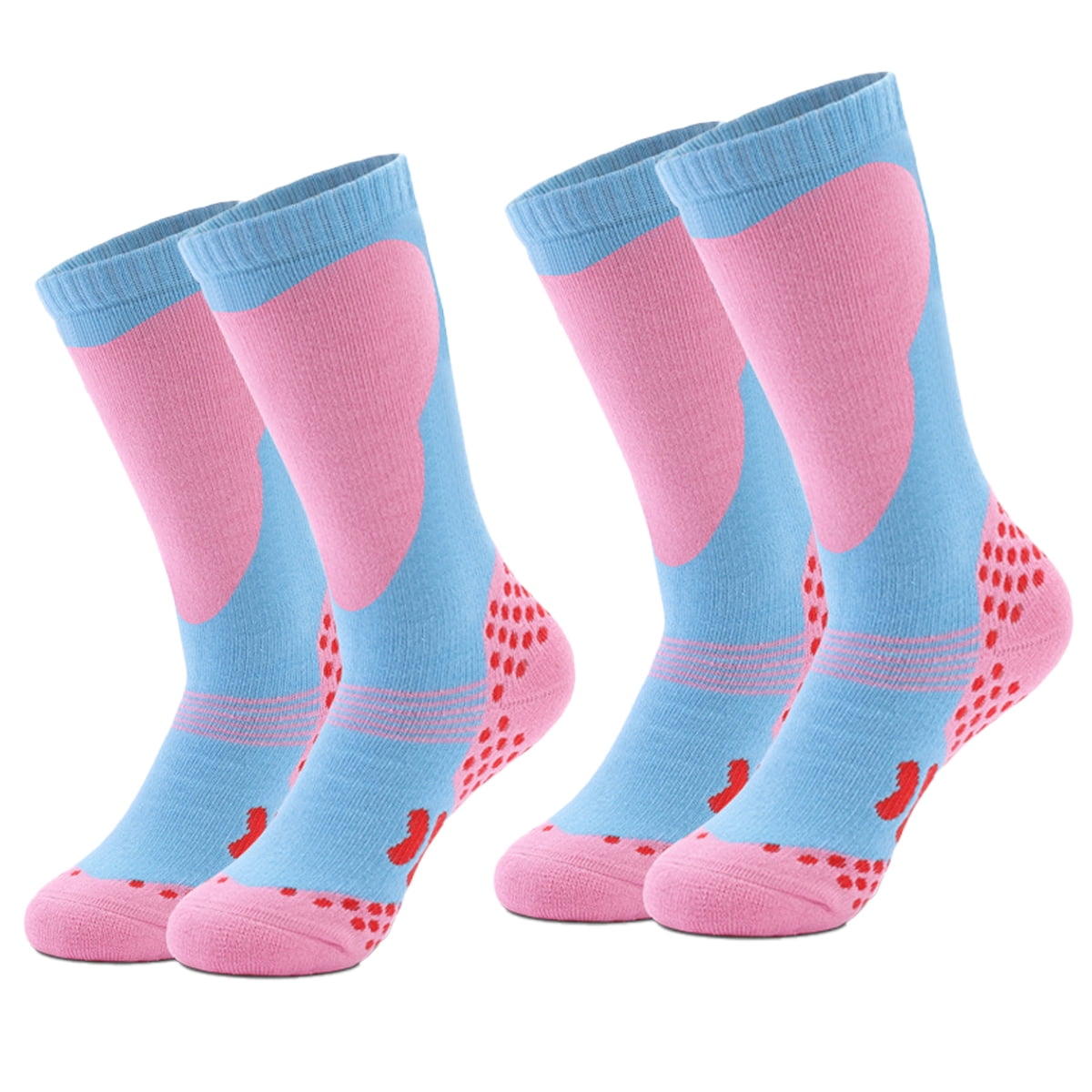 Kids Ski Socks, 2-Pair Pack Snowboarding Socks for Toddler Boys and ...