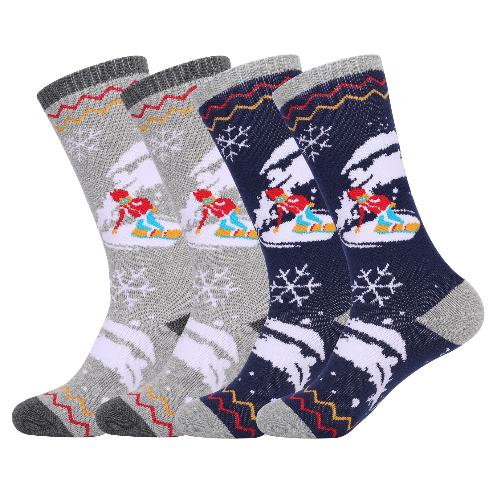 Kids Ski Socks Winter Skiing Snowboarding Skating Socks Winter Warm ...