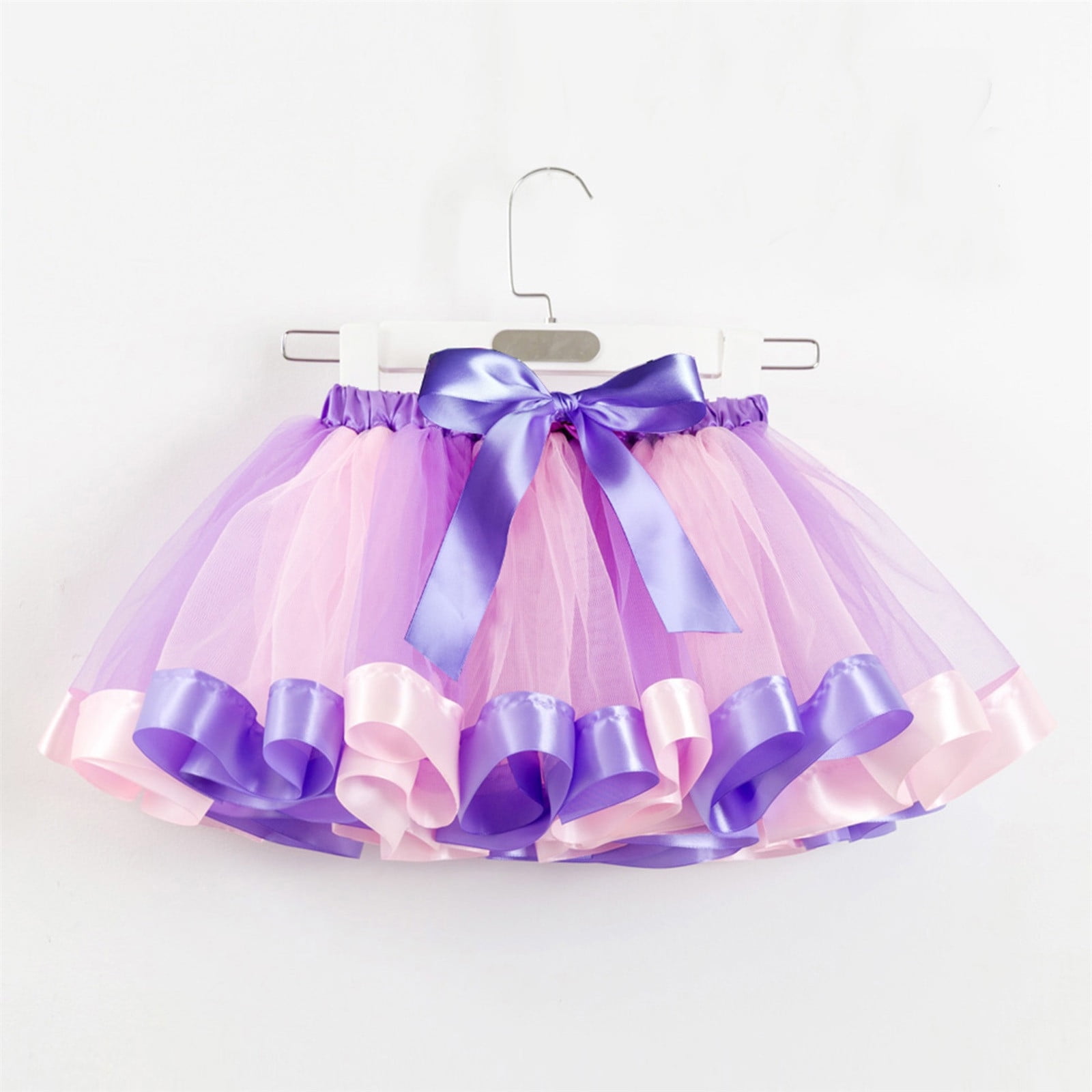 Kids Skirt Carnival Clothes For Kids Girls Ballet Skirts Party Rainbow ...