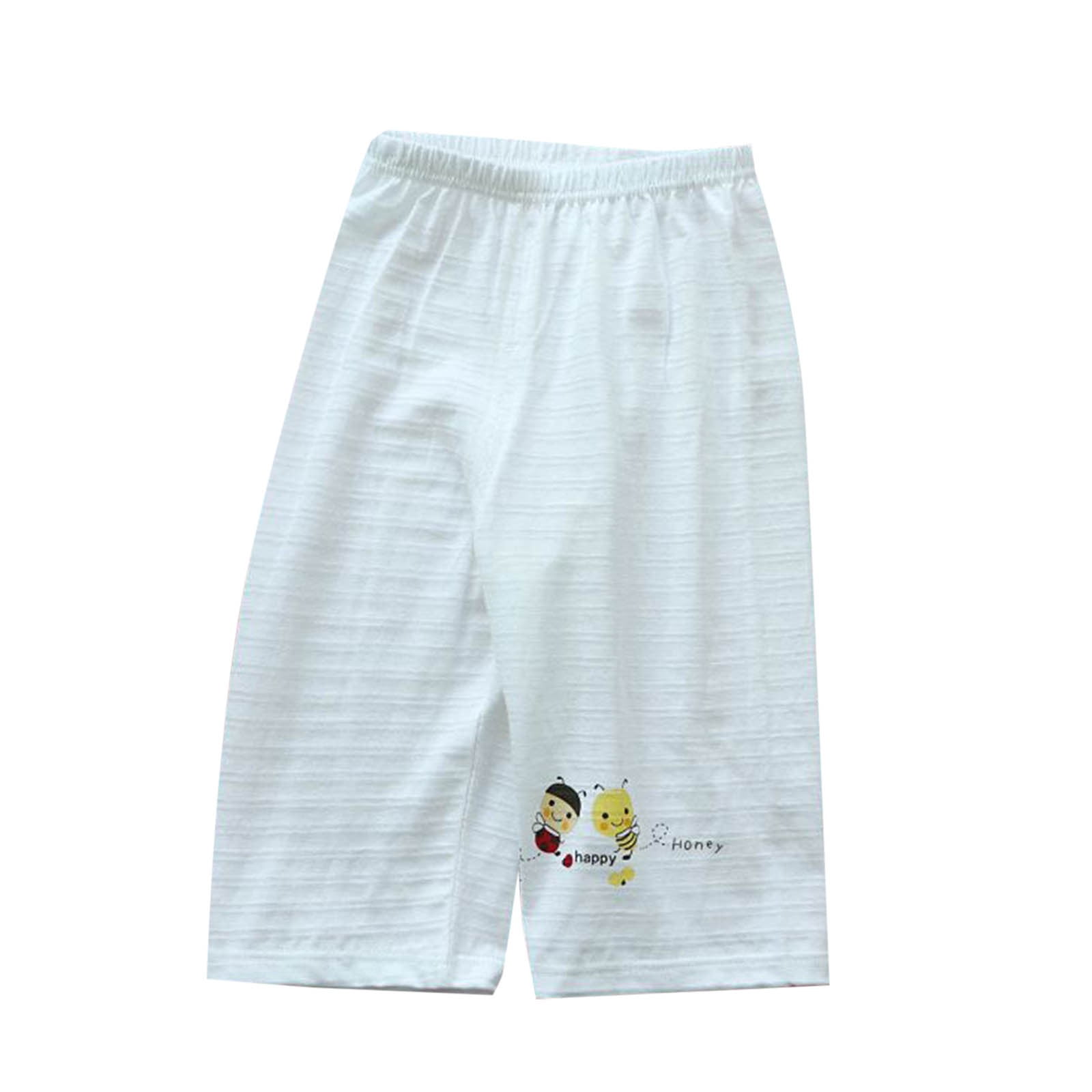 Kids Sleep Capri Pants Girls Boys Wide Leg Loose Lounge Capris Casual ...