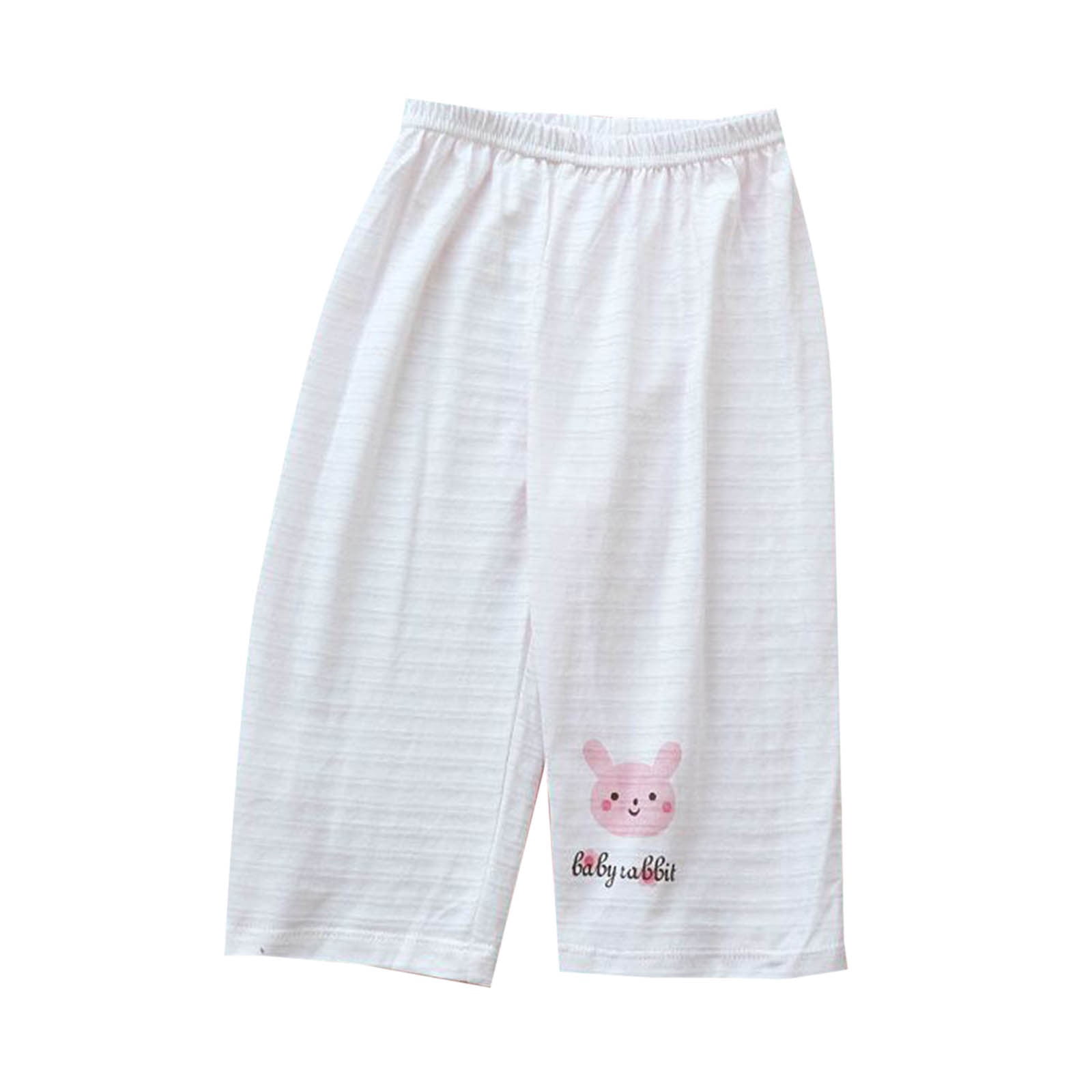 Kids Sleep Capri Pants Girls Boys Wide Leg Loose Lounge Capris Casual ...