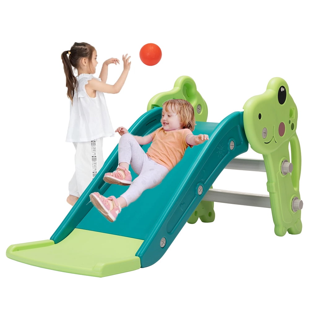 Kids Slide for Indoor and Outdoor, Freestanding Slide for Toddler ...