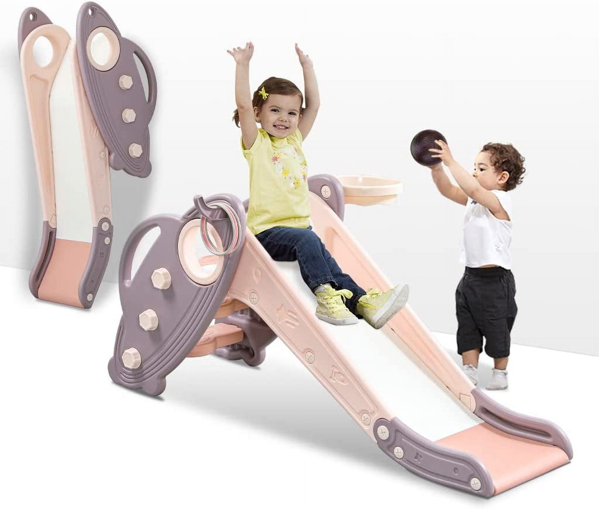 Kids Slide for Toddlers Age 1-3 Indoor Baby Plastic Slide Outdoor ...