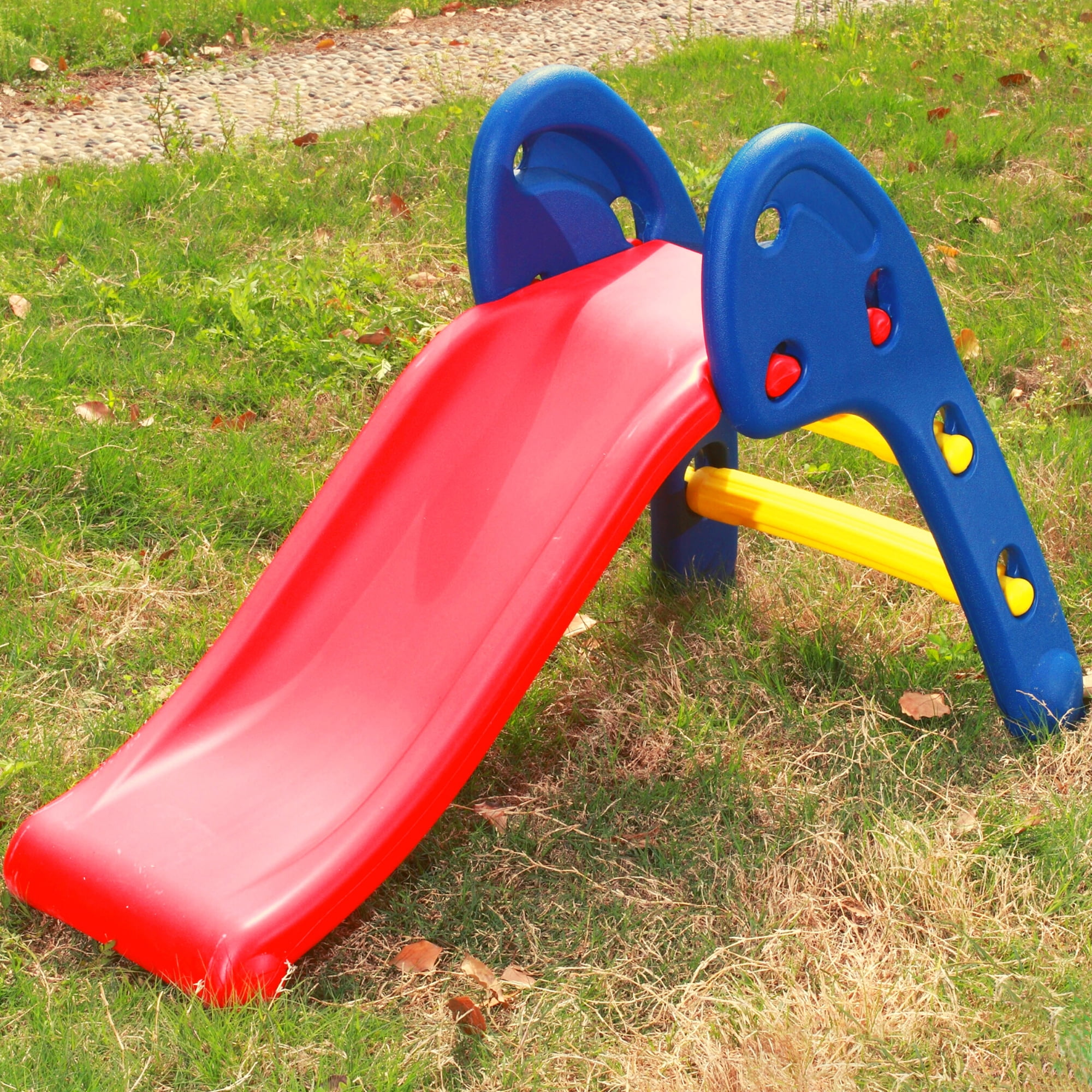 Kids Slide for Toddlers Ages 3-6, iRerts Foldable Freestanding Slides ...
