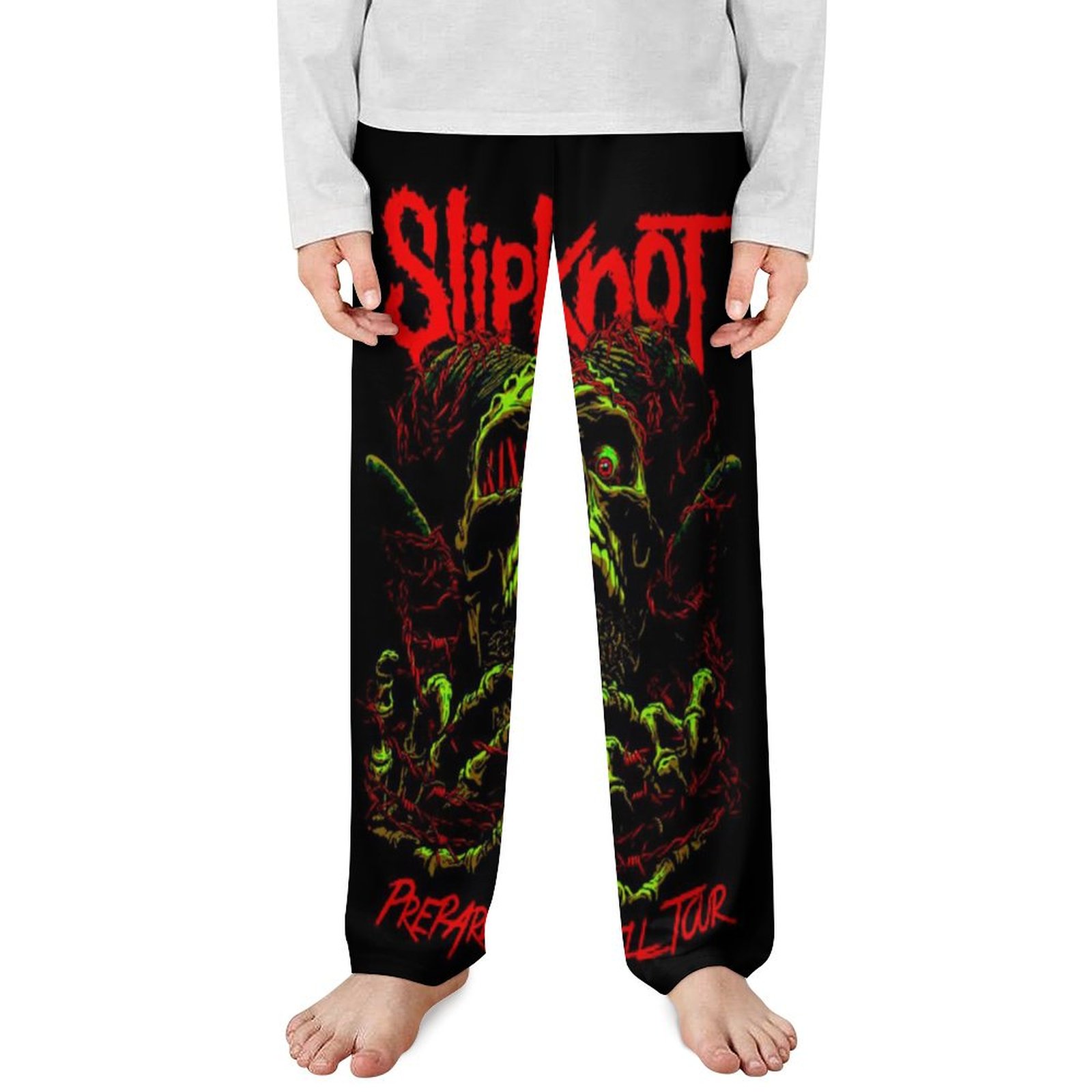 Kids Slip-Kno Pajama Pants Cartoon Long Pj Pants Cute Elastic Waist ...