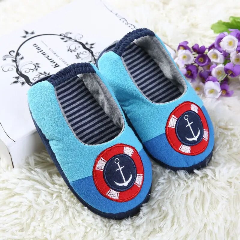 Kids Slipper Spring Autumn Anti-Slip Home Shoes For Boy Girls Cartoon ...