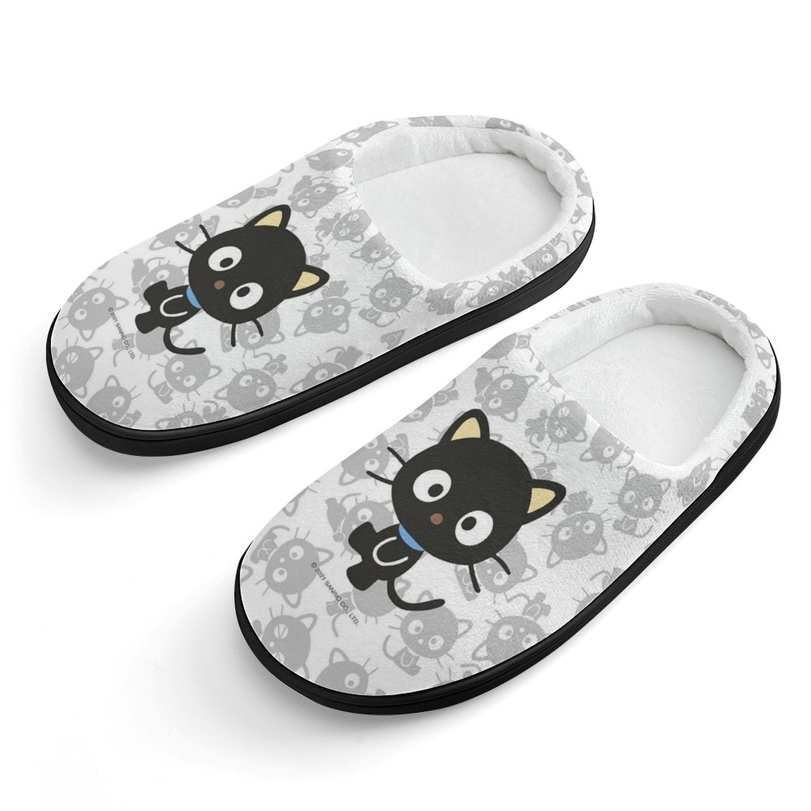 Kids Slippers Chococat House Slippers Warm Soft Plush Slipper Anti-Slip ...