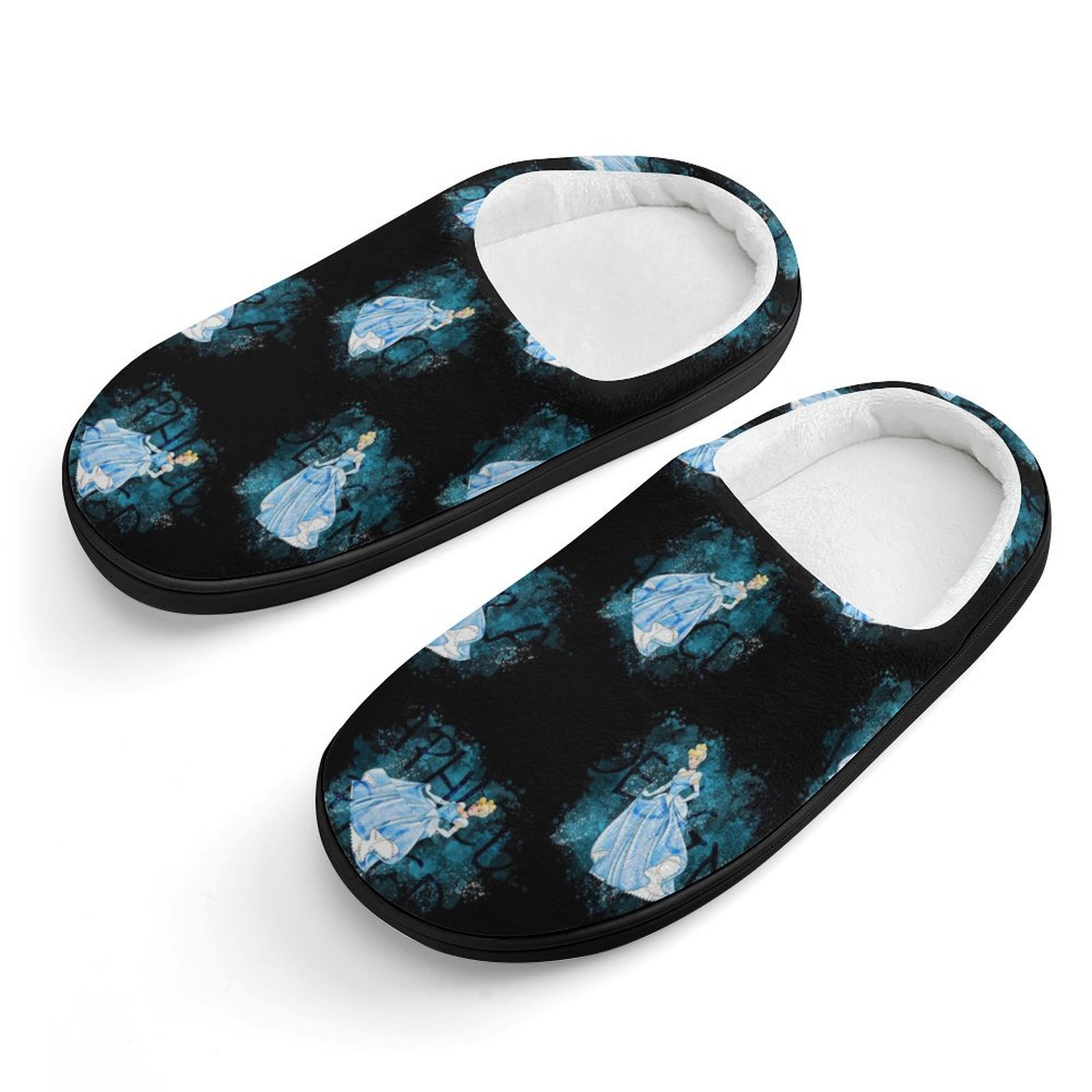 Kids Slippers,Cinderella Seamless Pattern Slippers for Boys Girls Teen ...
