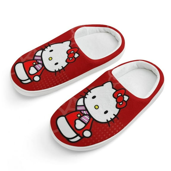 Kids Slippers Kuromi And My Melody House Slippers Warm Soft Plush ...
