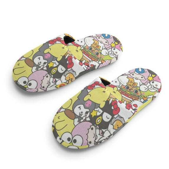 Kids Slippers Hello Kitty House Slippers Warm Soft Plush Slipper Anti ...