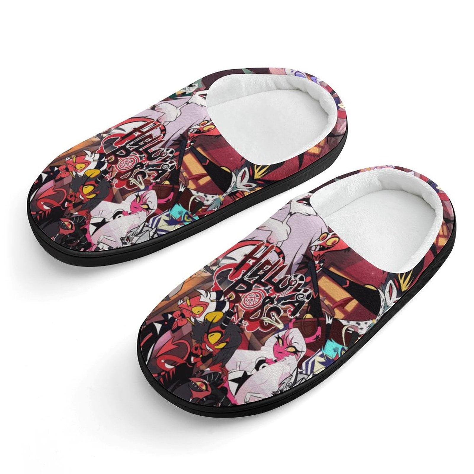 Kids Slippers Helluva Boss House Slippers Warm Soft Plush Slipper Anti ...