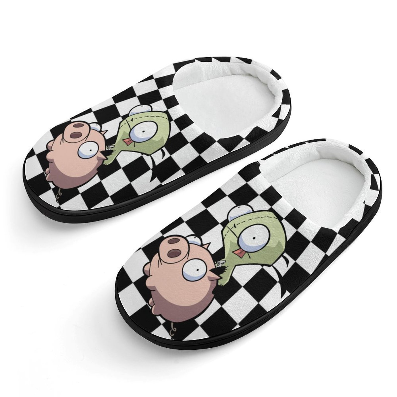 Kids Slippers Invader Zim Invader Zim House Slippers Warm Soft Plush ...