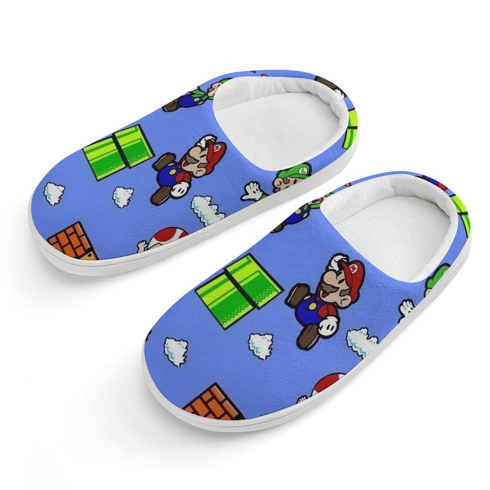Kids Slippers Mario Slippers for Kids Girls Boys,Soft Plush Cute ...