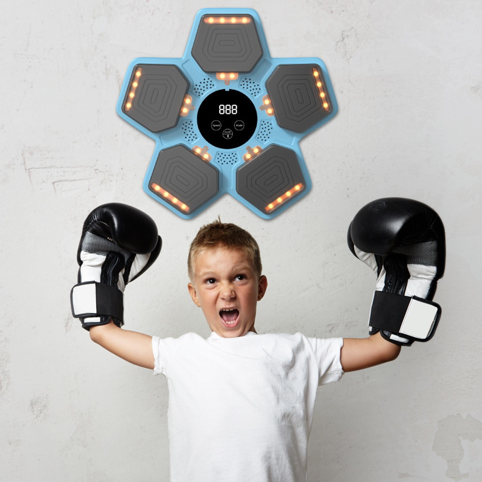 Kids Smart Boxing Machine, Musical Punching Bag with Wall Attachment ...