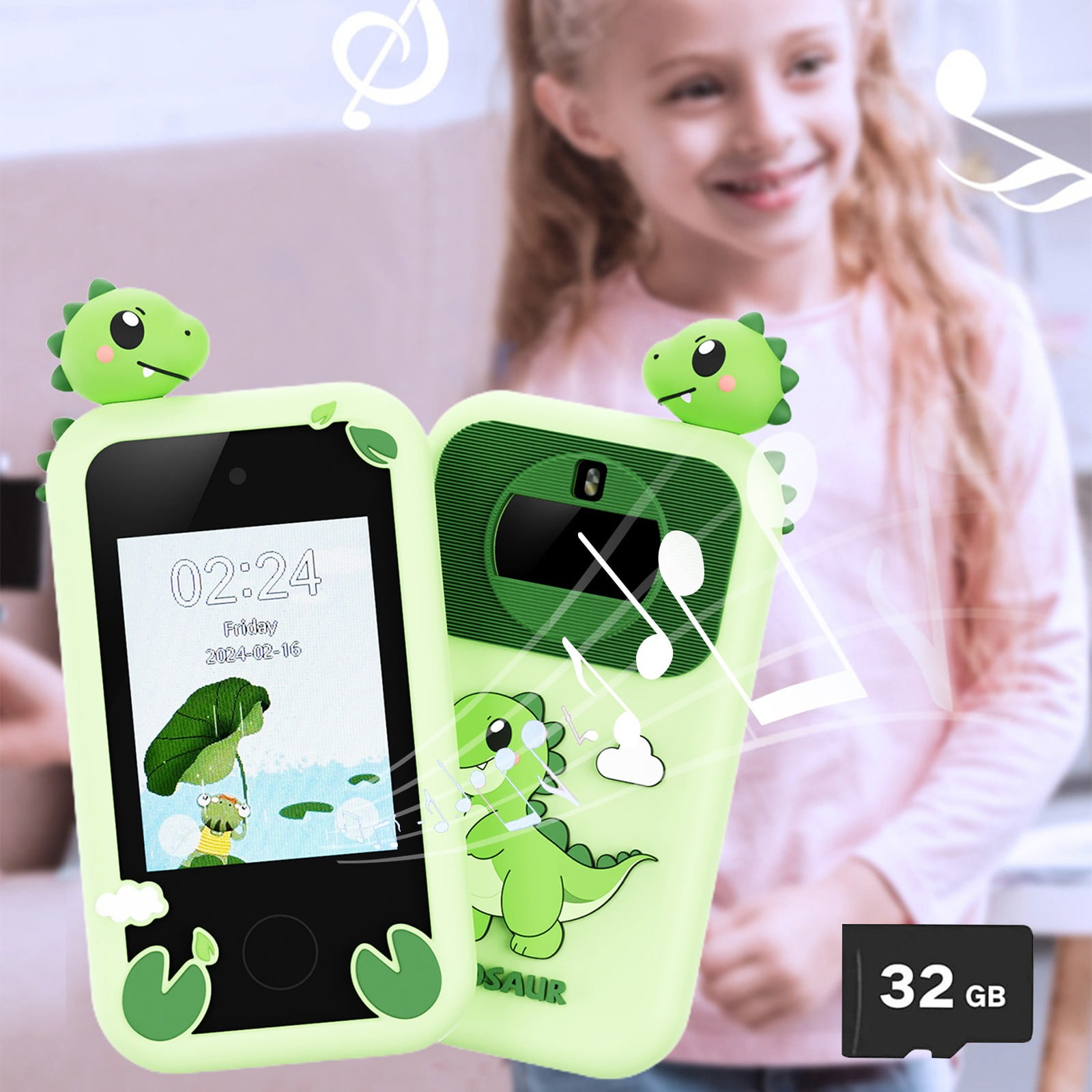 Kids Smart Phone Toys, Touchscreen HD Dual Camera Cell Phone for Kids ...