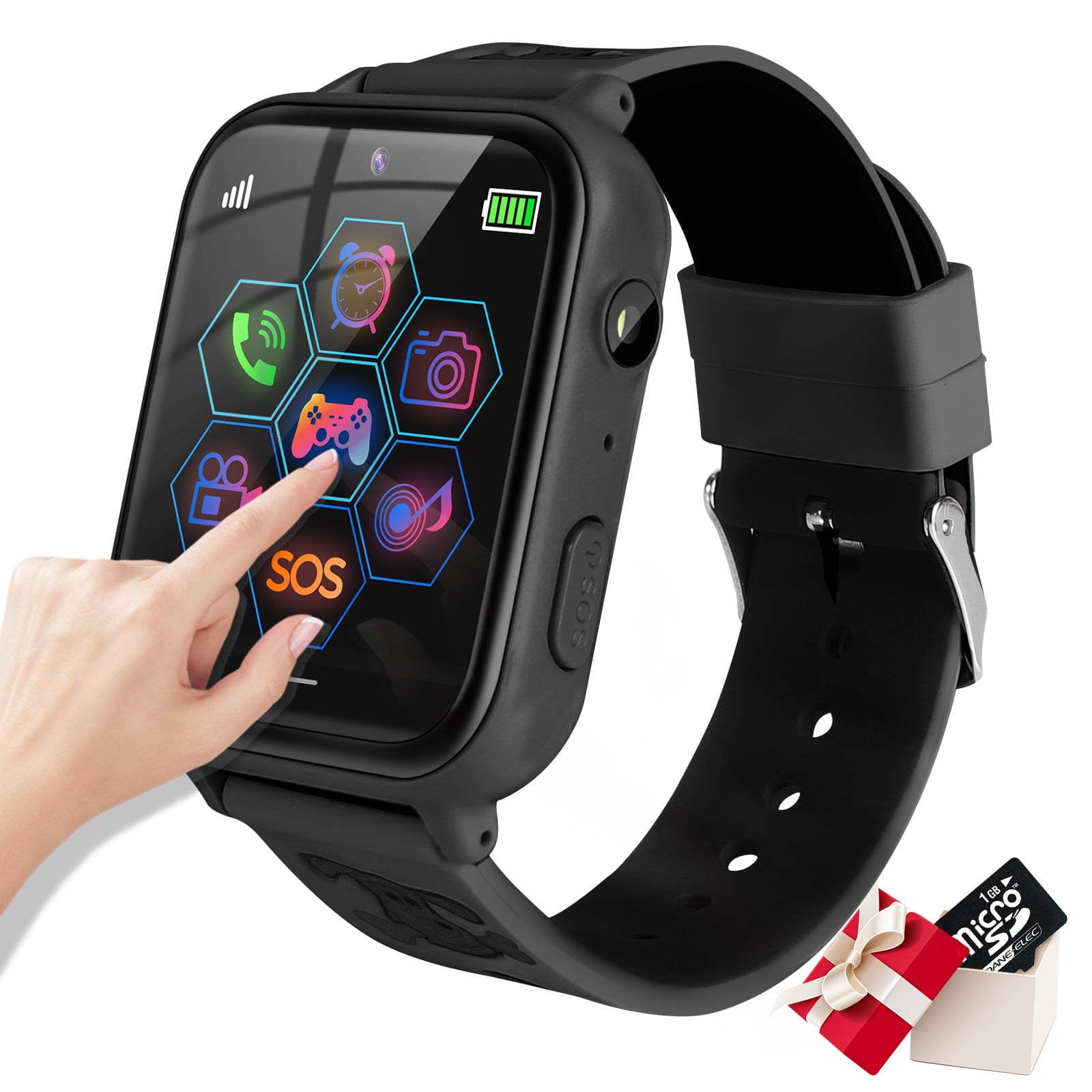 Kids Smart Watch with SIM, SOS Call, Games, Camera, Music Player ...