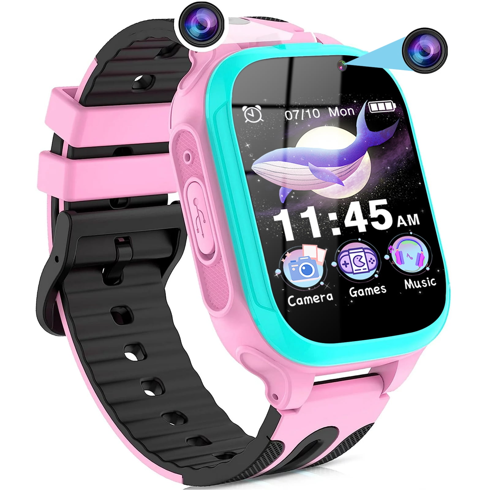 Smart Watch for Kids: Games, Dual Camera, Pedometer, Music, Alarm ...