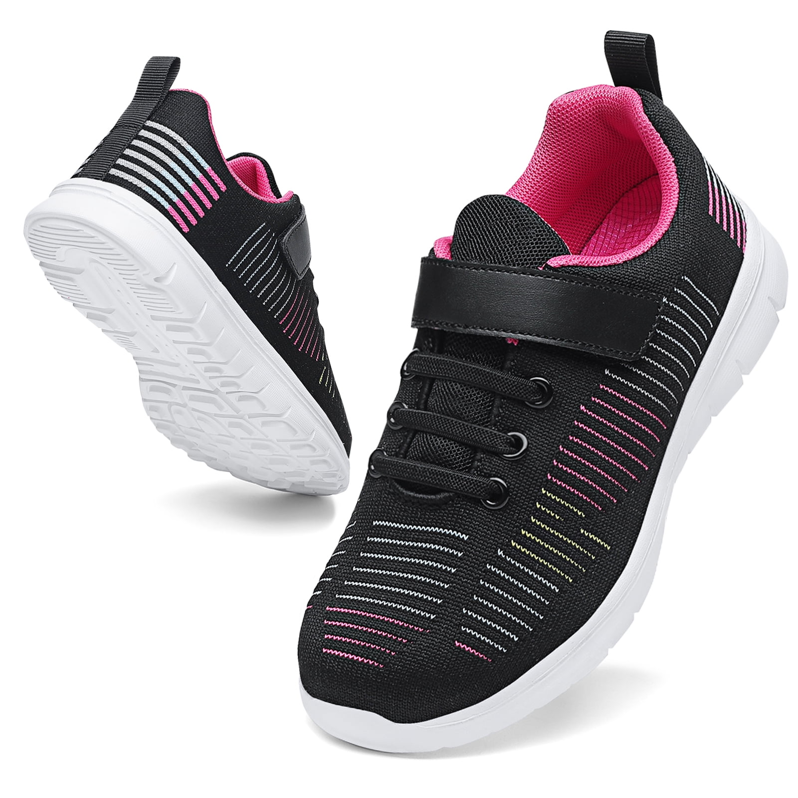 Kids Sneakers for Boys Girls Running Shoes Lightweight Sport Black ...