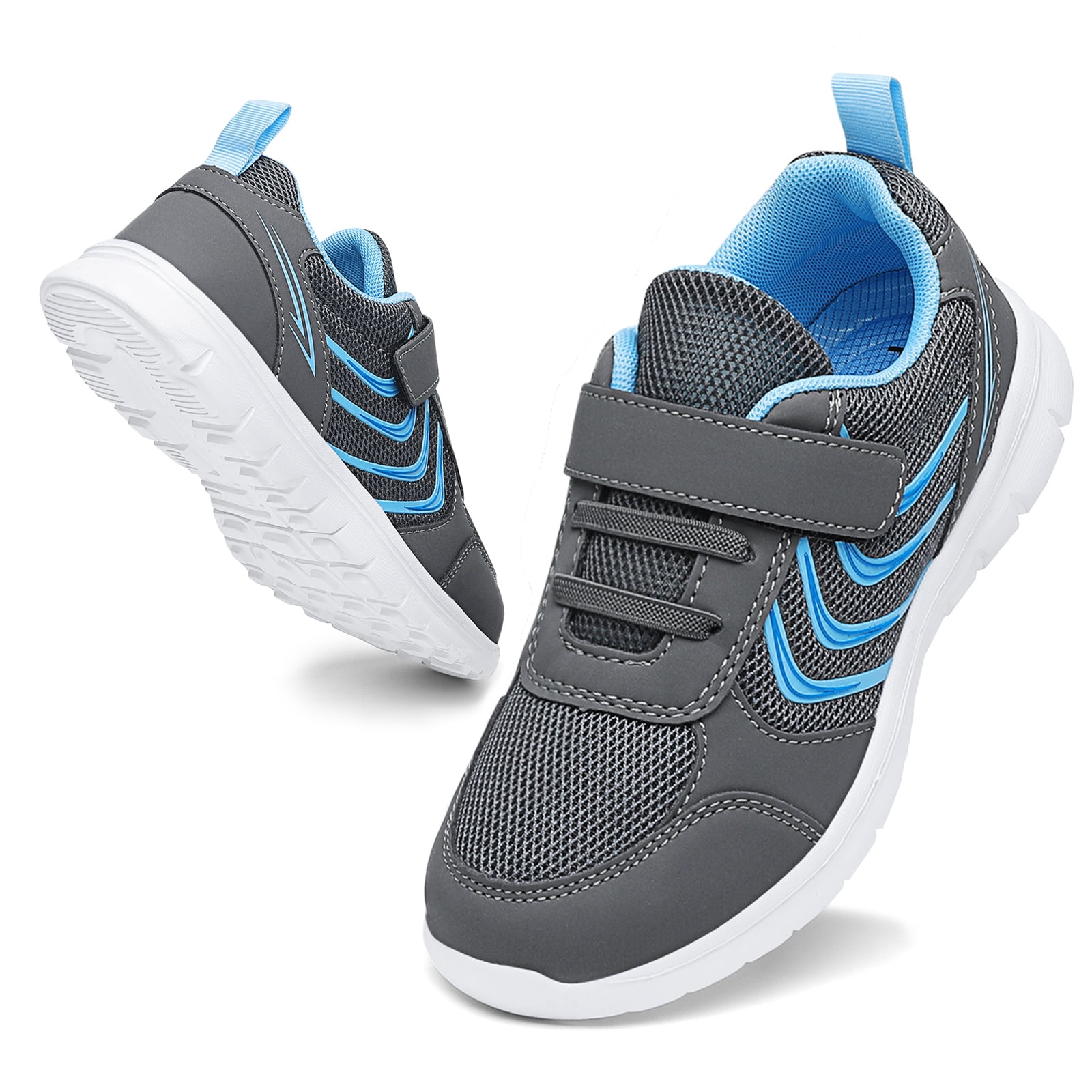 Kids Sneakers for Boys Girls Running Shoes Lightweight Sport Dk Grey ...