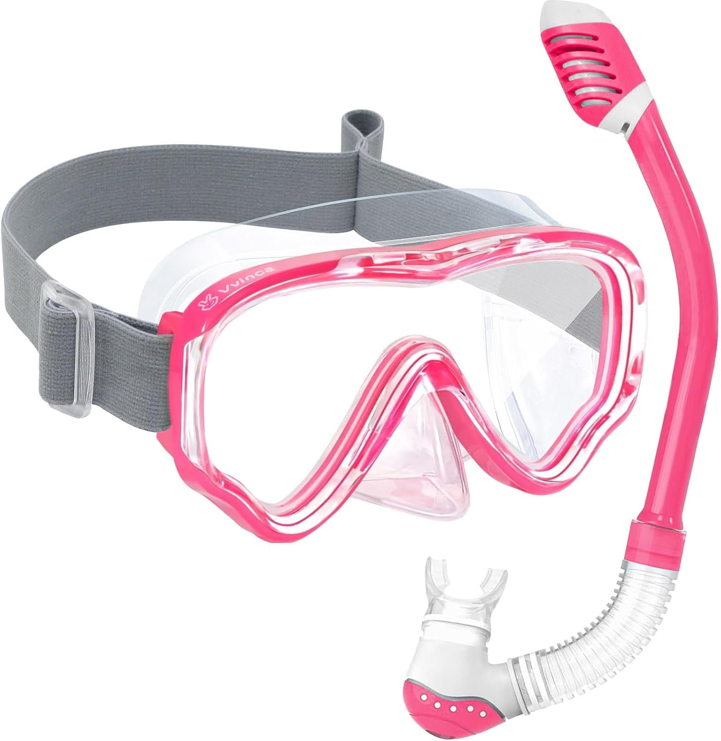 Kids Snorkel Set for Age 4-14 - Dry Top Snorkeling Gear for Kids Junior ...