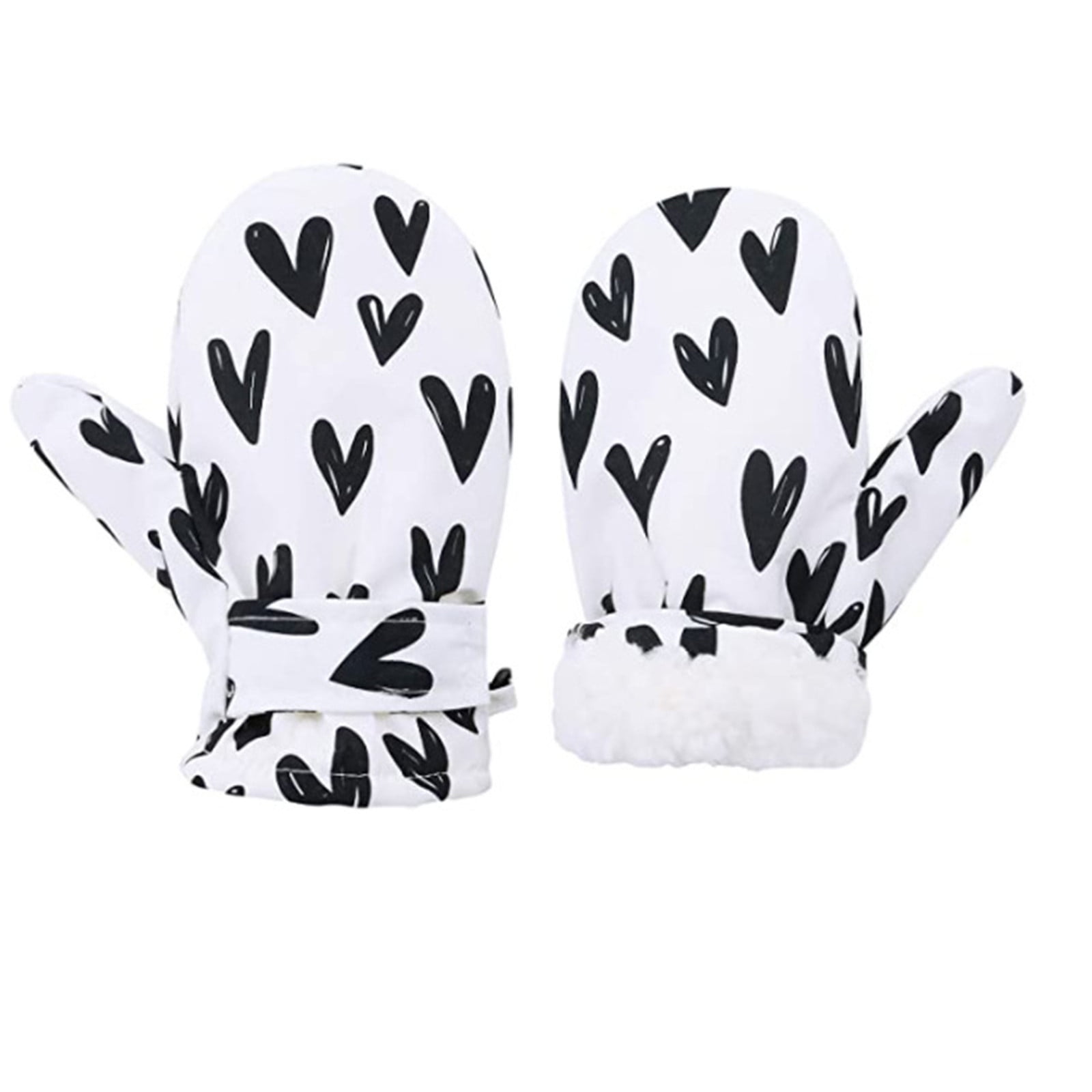 Kids Snow Mittens Waterproof Winter Ski Gloves Warm Thicken Snow Gloves ...