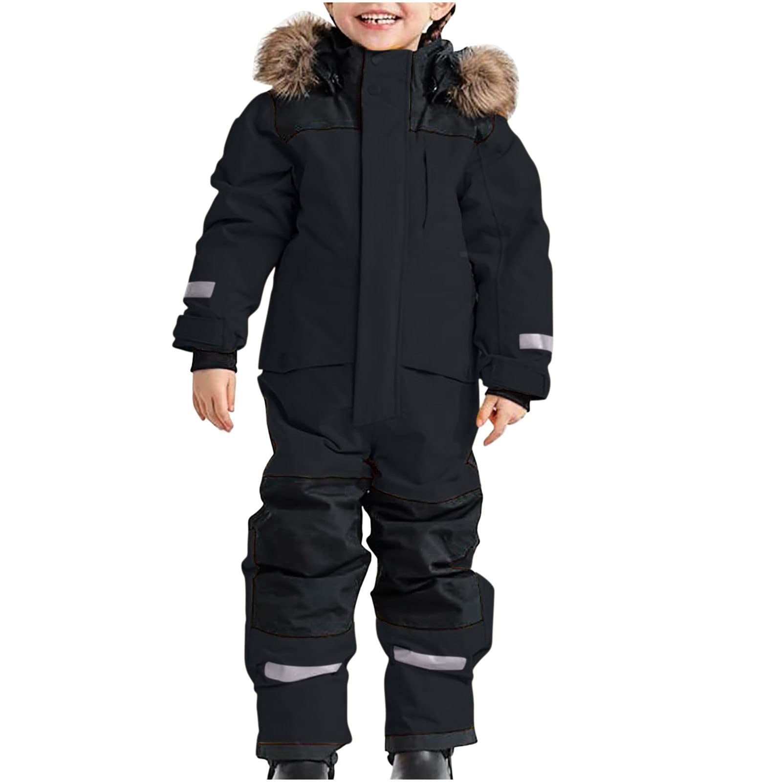 Kids Snow Suits One-Piece Snow Suit for Kids Windproof Snowboard ...