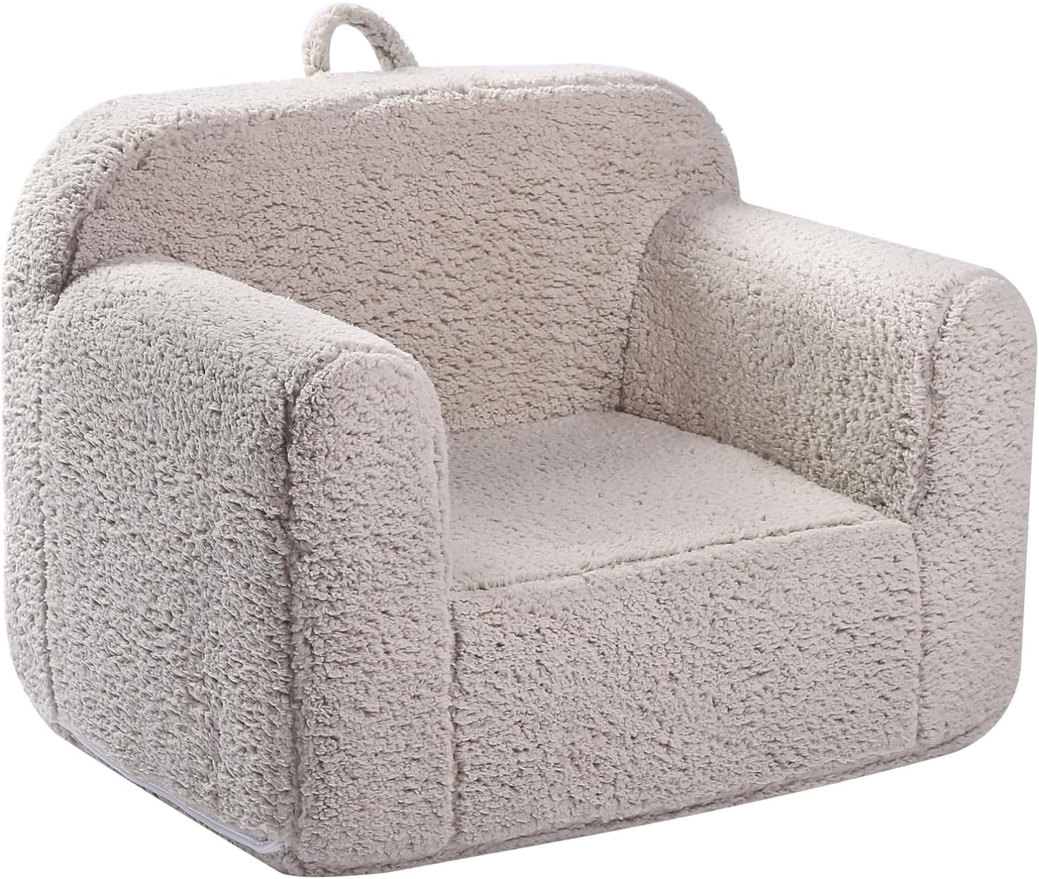 Kids Snuggly-Soft Sherpa Chair, Cuddly Toddler Foam Chair for Boys and ...