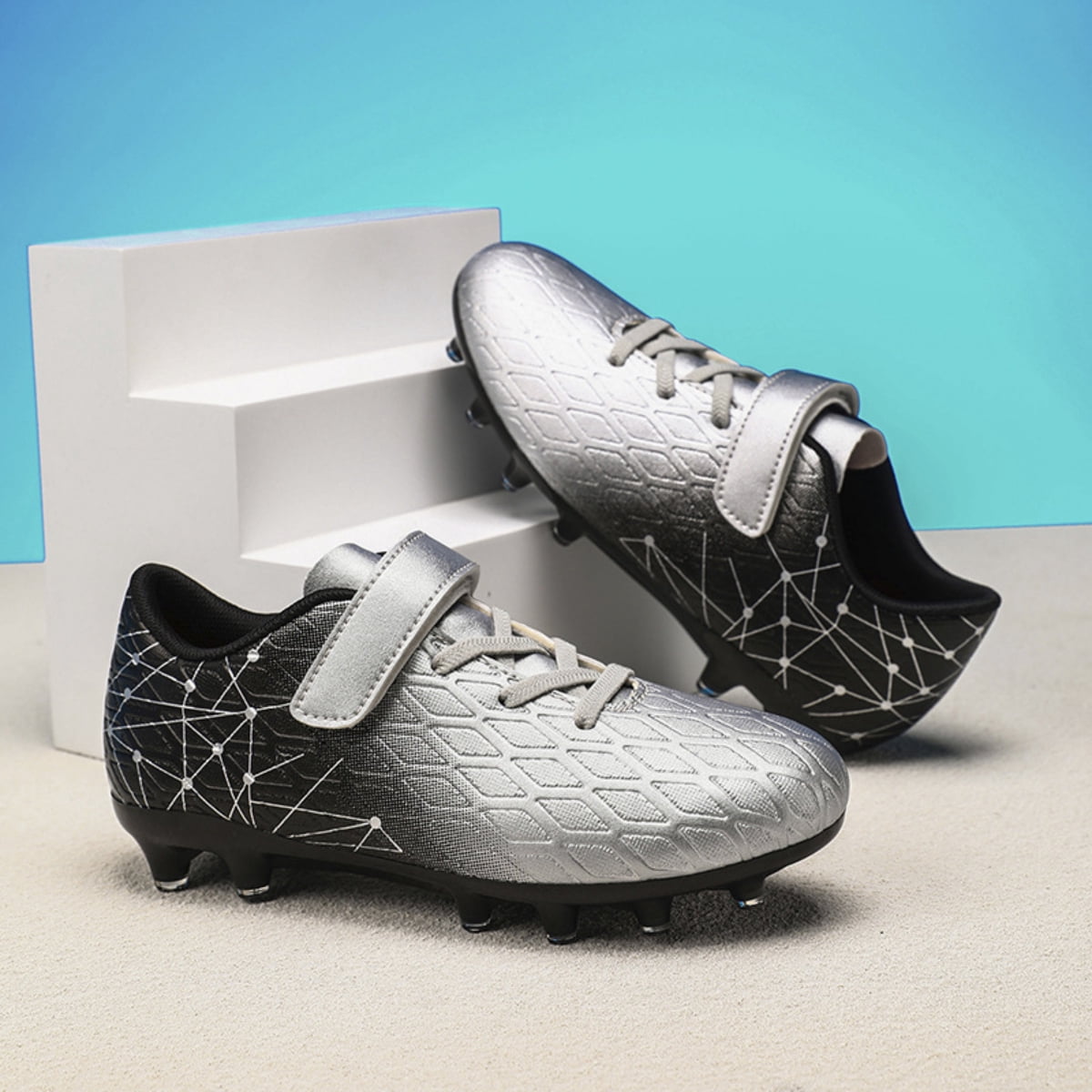 Kids Soccer Cleats for Boys Girls Soccer Shoes Firm Ground Youth ...
