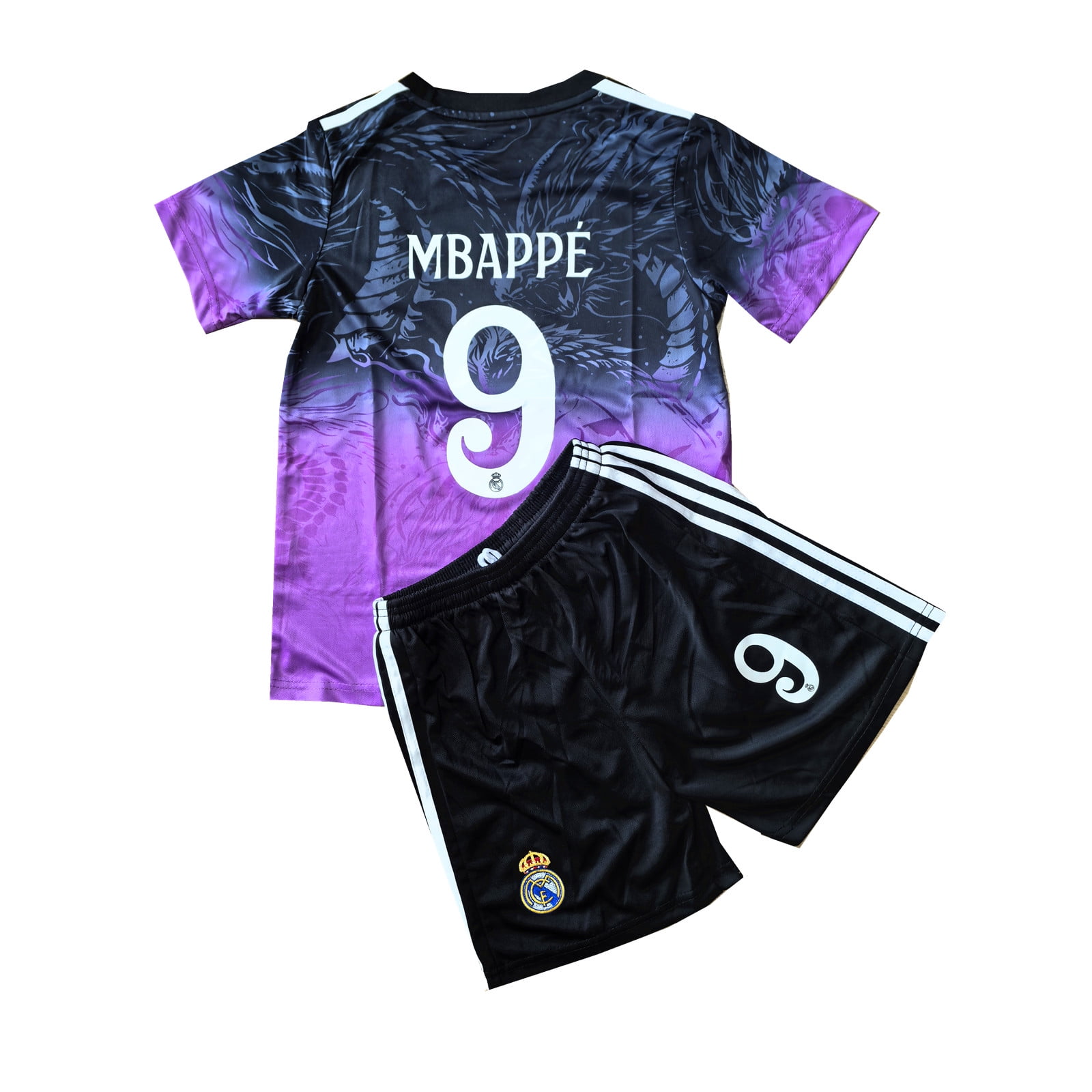 Kids Soccer Jersey Big Boys Football Uniforms For Madrid Fan Shirt ...