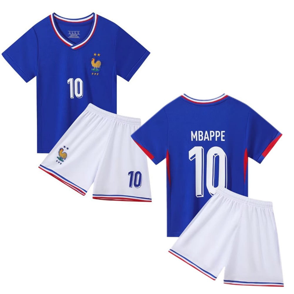 Kids Soccer Jersey Boys Football Uniforms For Ronaldo Fan Shirt Short ...