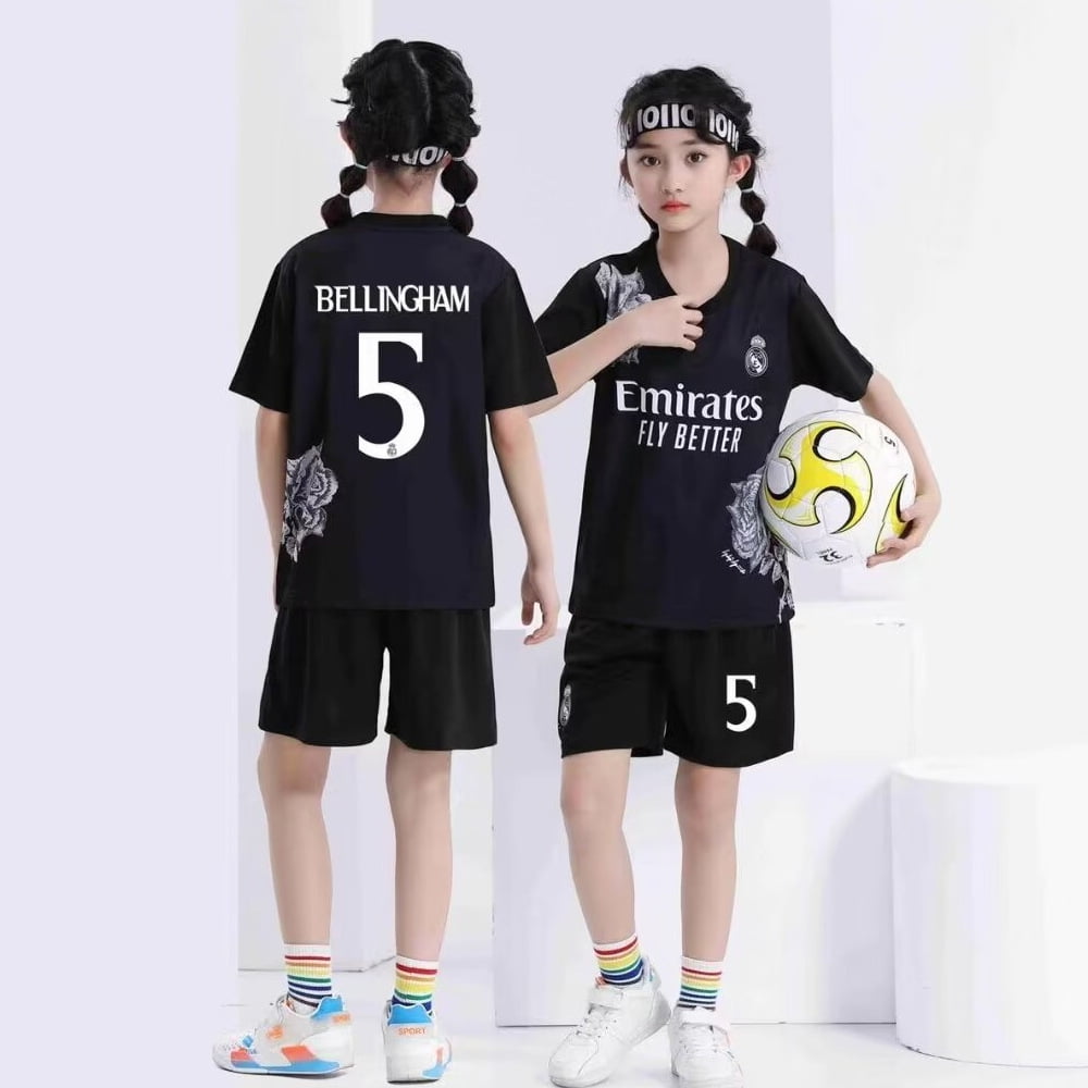 Kids Soccer Jersey Boys Football Uniforms For Ronaldo Fan Shirt Short ...