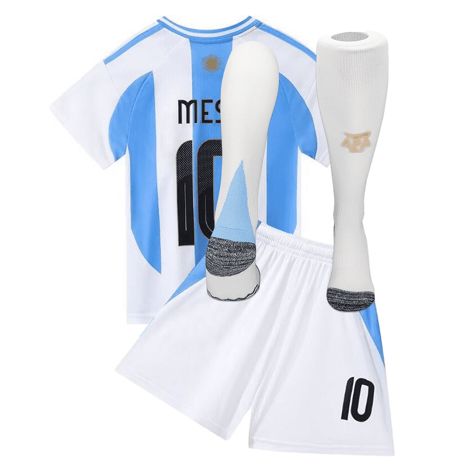 Kids Soccer Jersey for Boys Girls, 3 Piece Set T-shirts Shorts Socks ...