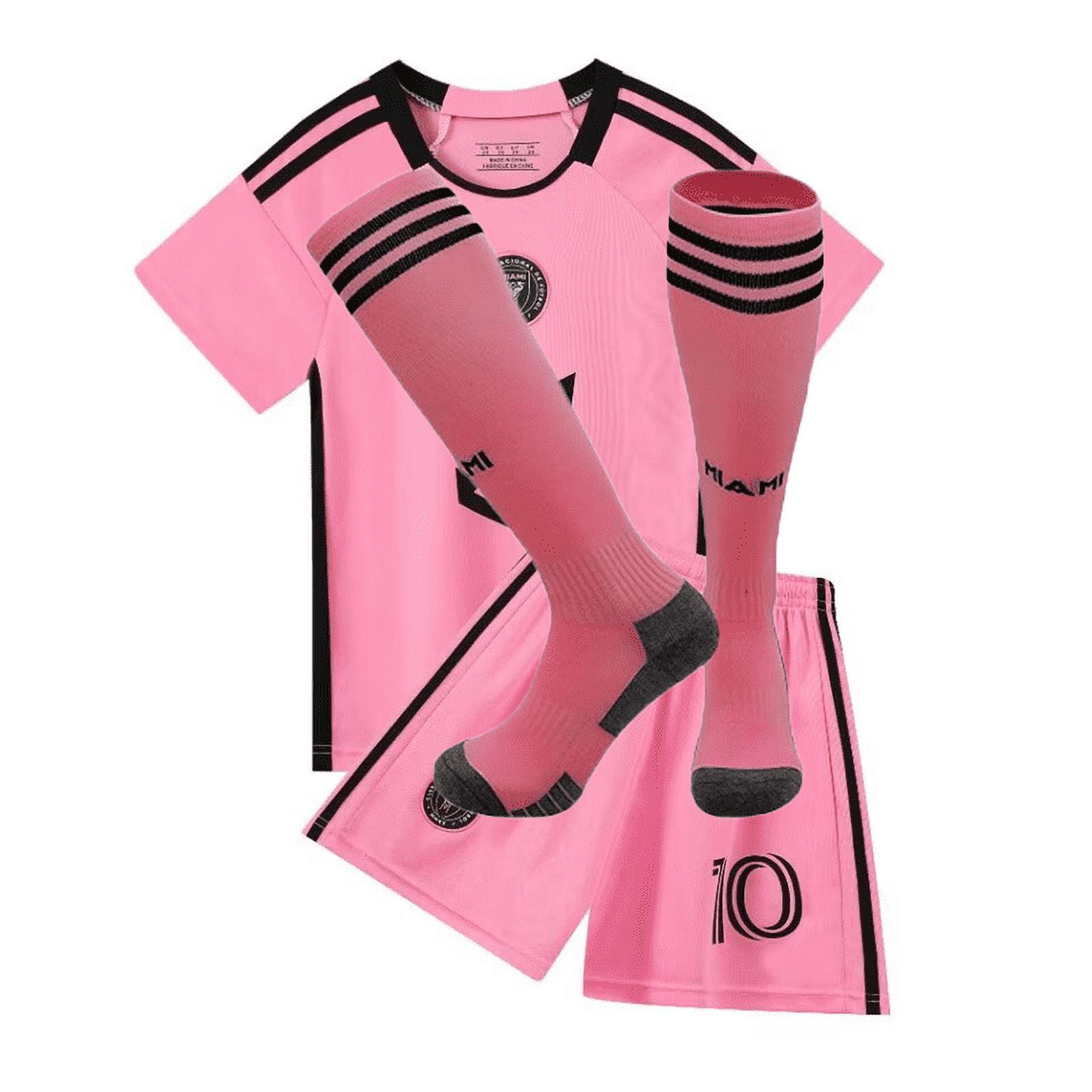 Kids Soccer Jersey for Boys Girls, 3 Piece Set T-shirts Shorts Socks ...