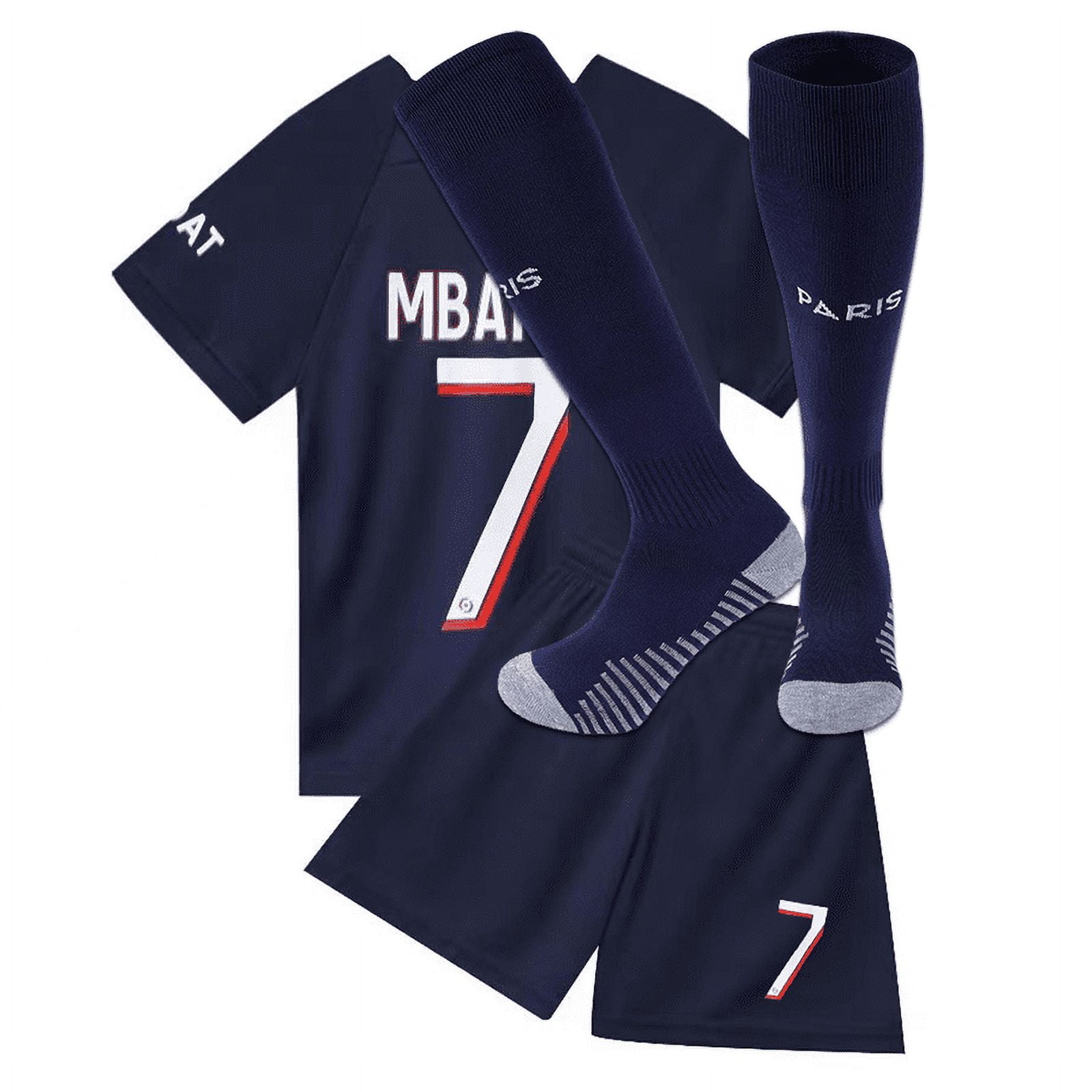 Kids Soccer Jersey for Boys Girls, 3 Piece Set T-shirts Shorts Socks ...