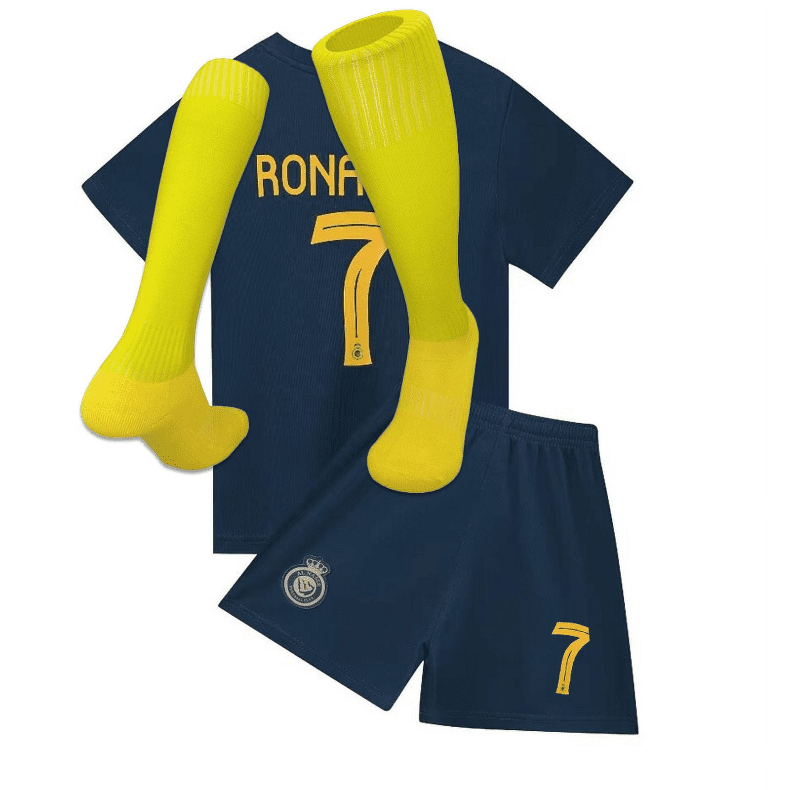 Kids Soccer Jersey for Boys Girls, 3 Piece Set T-shirts Shorts Socks ...