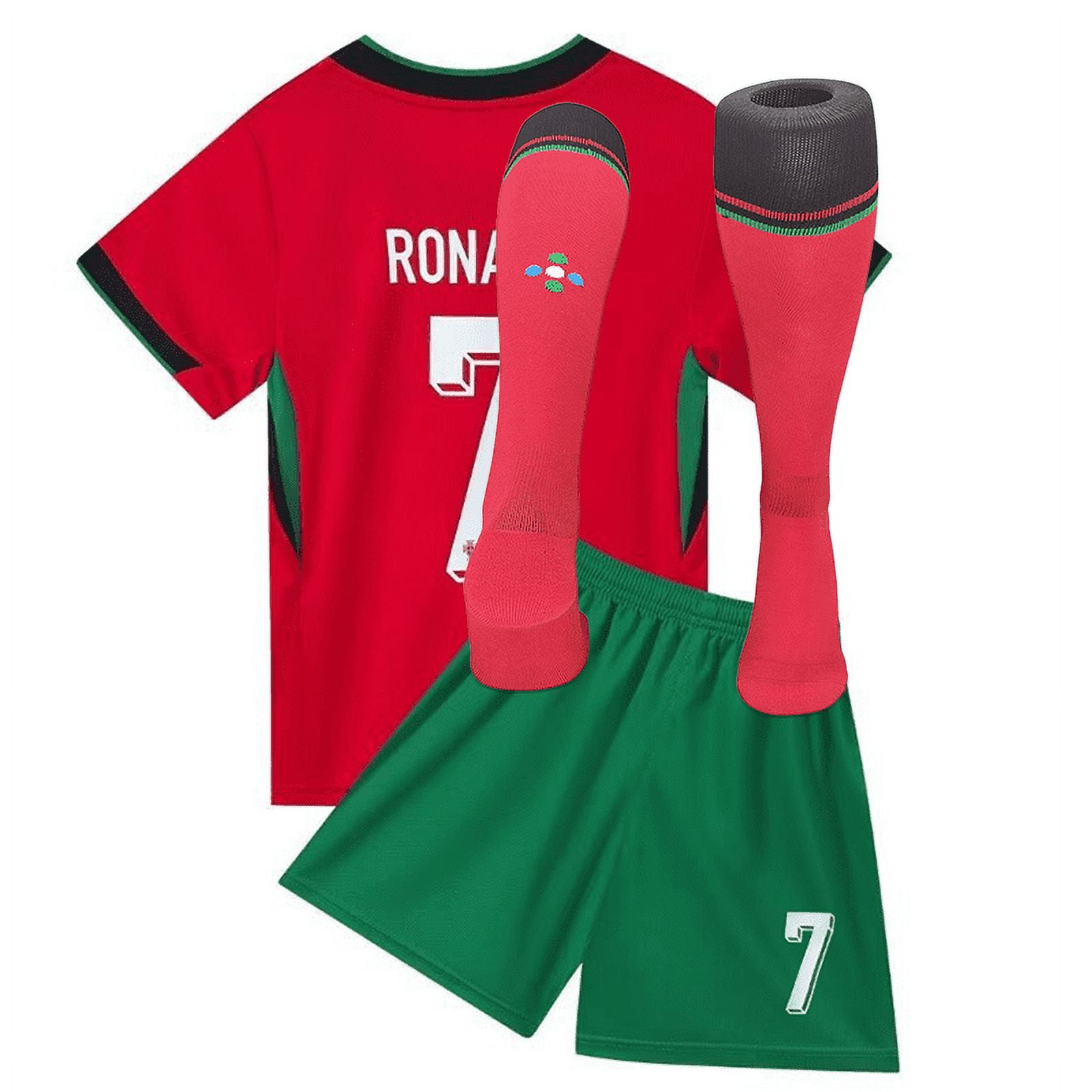Kids Soccer Jersey for Boys Girls, 3 Piece Set T-shirts Shorts Socks ...