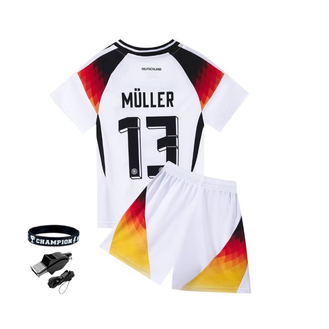 Kids Soccer Jersey EURO2024 Boys Football Uniforms For MULLER Fan Shirt ...