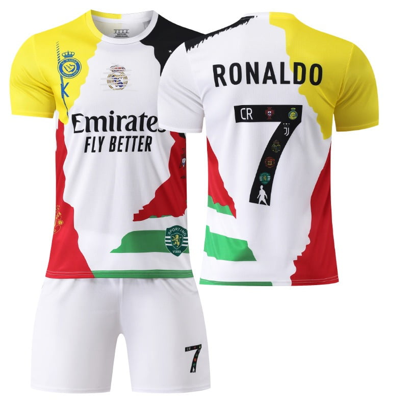 Kids Soccer Jersey FC Boys Football Uniforms For RONA_LDO Fan Shirt ...