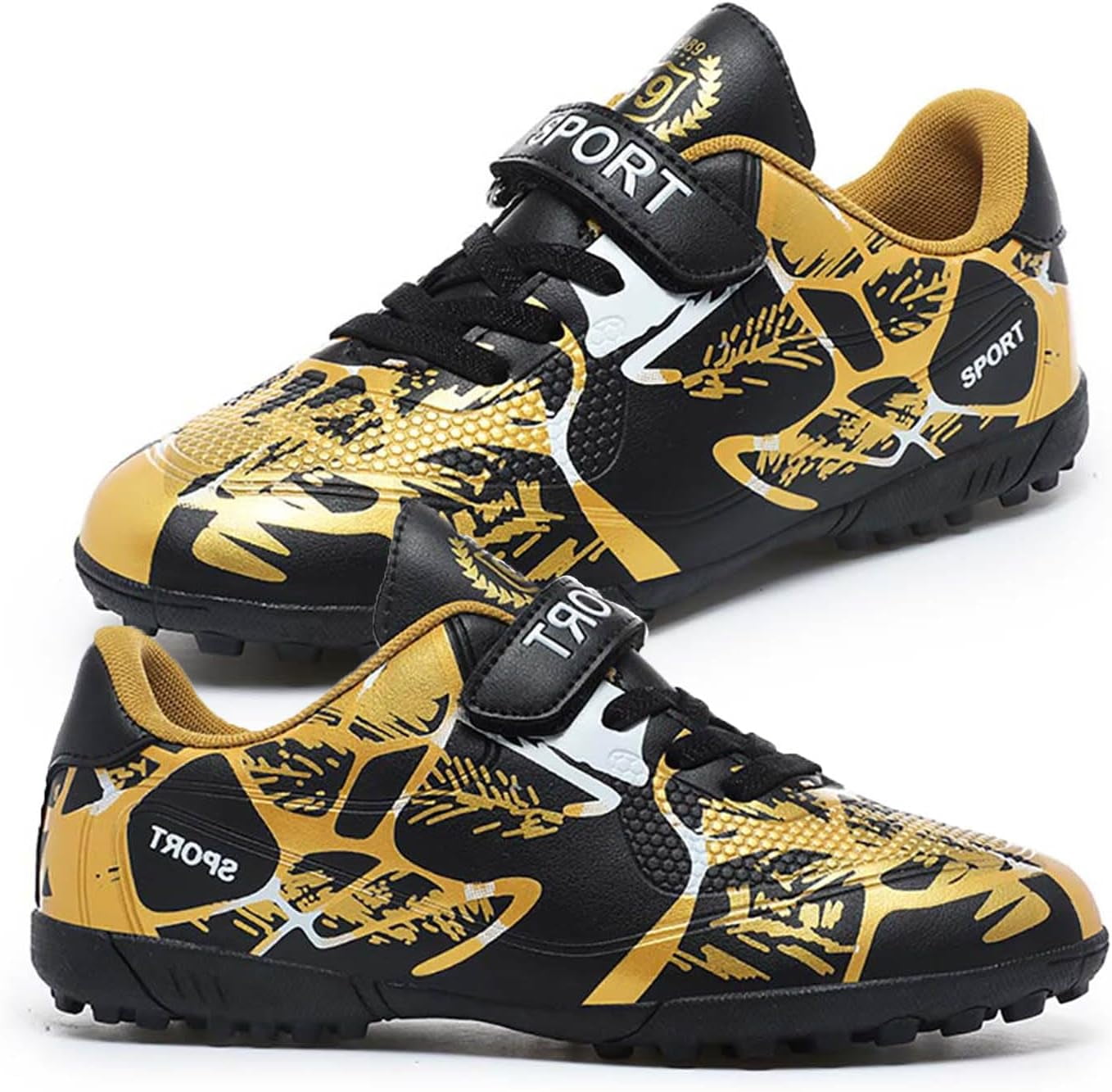 Kids Soccer Shoes Athletic Outdoor Football Cleats Athletic Firm Ground ...