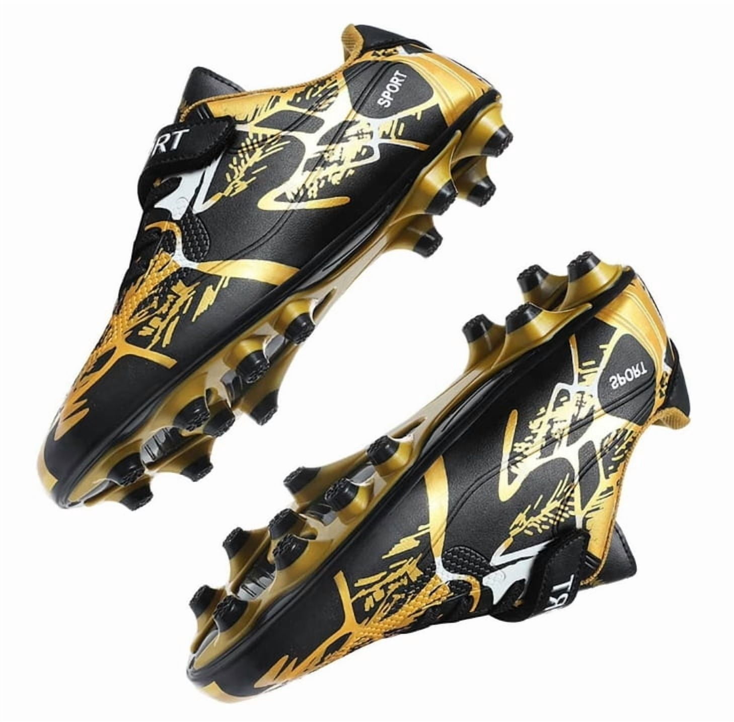 Kids Soccer Shoes Athletic Outdoor Football Cleats Athletic Firm Ground ...