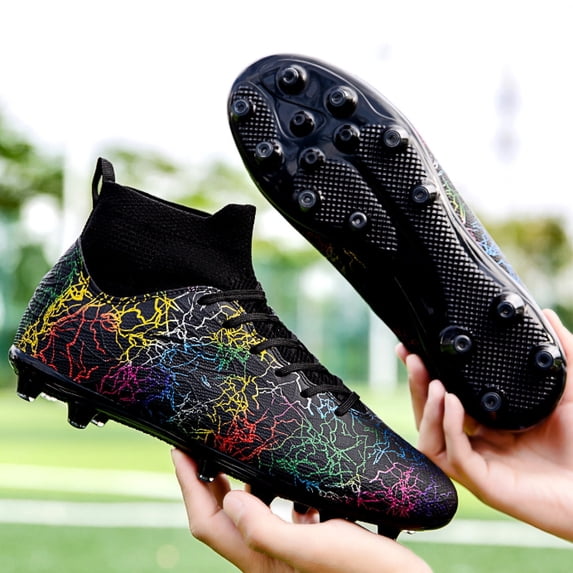 Kids Soccer Shoes Boys Girls Football Trainning Shoes Youth Firm Ground ...