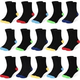 GENTABY, Kids Socks, 15 Pairs, Crew Mid Calf Casual Soft - Walmart.com