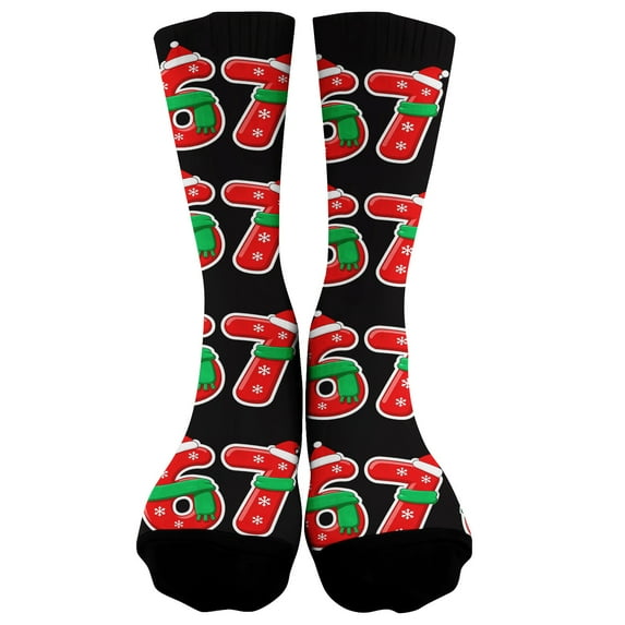 Kids Socks Novelty Six Seven 6 7 Graphic Print Socks Cartoon Character ...