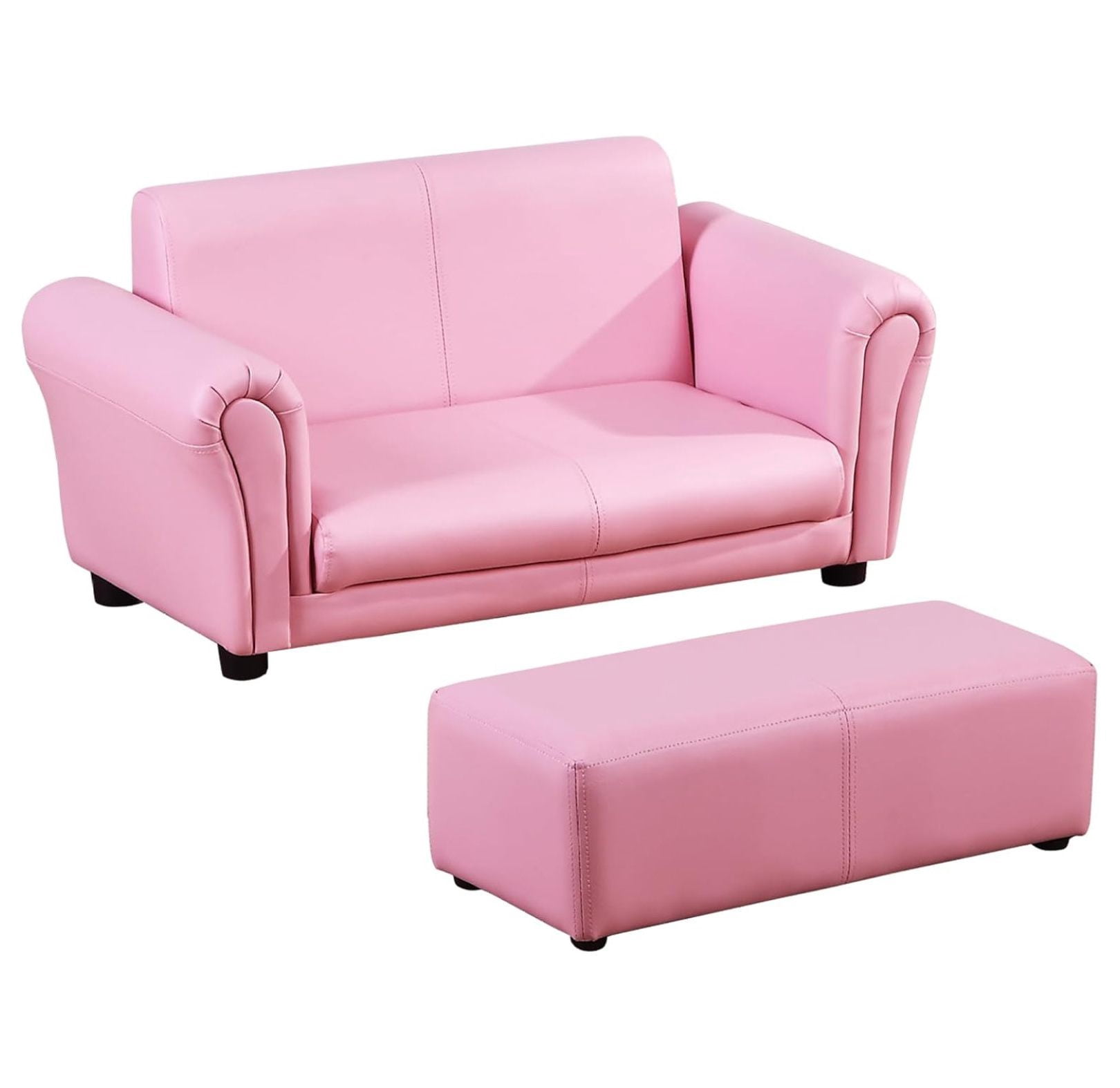 Kids Sofa with Footstool for Children, Toddler Couch for Playroom ...