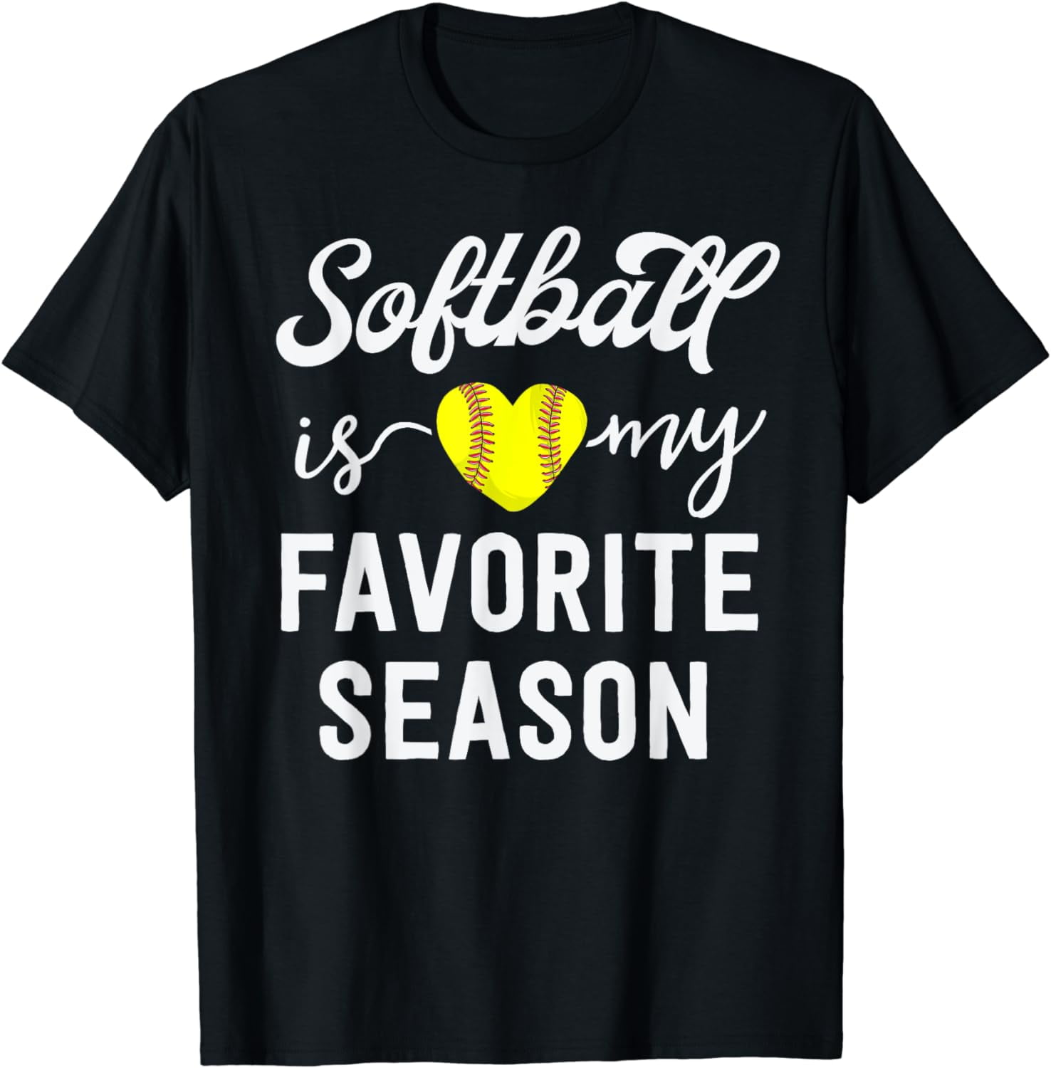 Kids Softball Shirt Girls Gift Softball My Favorite Season T-Shirt ...